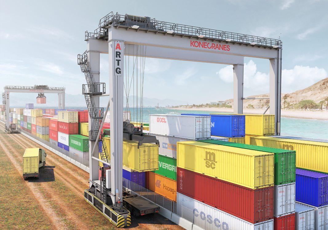 World-first Konecranes automated RTG system takes Indonesian container ...